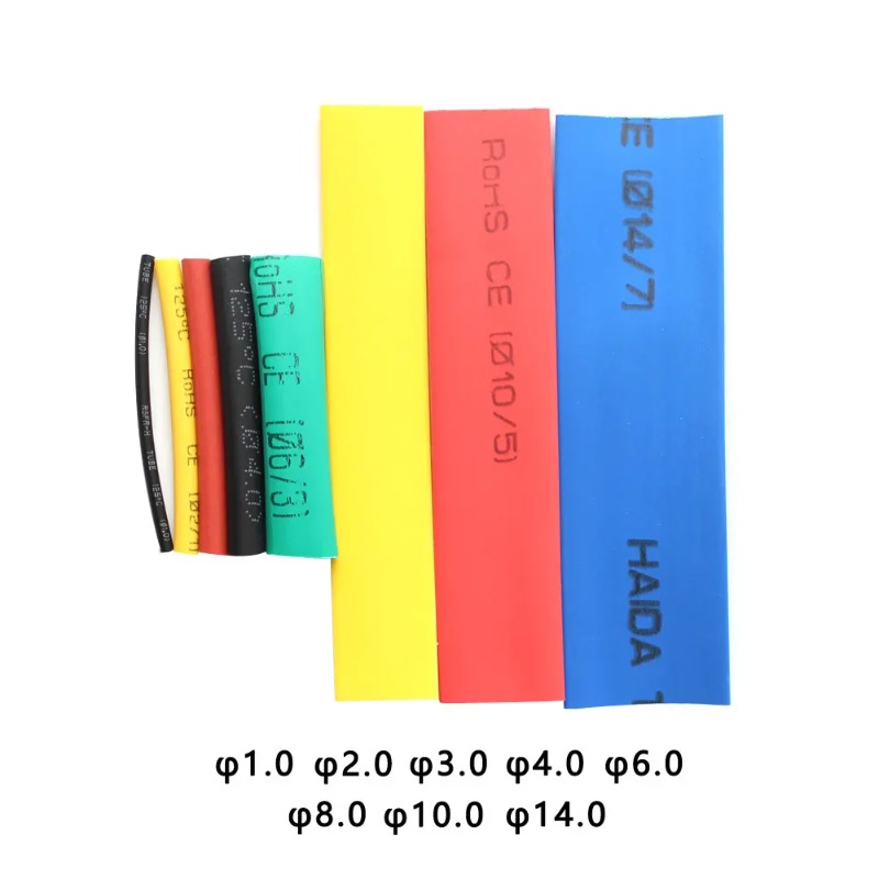 164pcs/Set Heat Shrink Tub e Polyolefin Tube Cable Kit Assorted ...