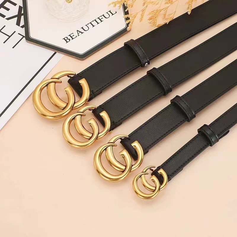 Double C Logo Belt - Vintage Couple Matching Black Waistband For Jeans ...