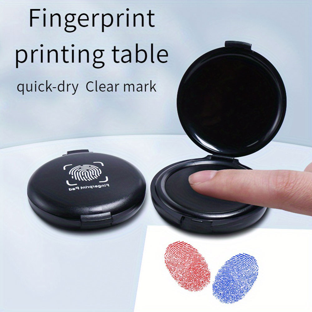 Fingerprint Stamp Pad, Thumb Stamp Pad for Certificate Supplies ...