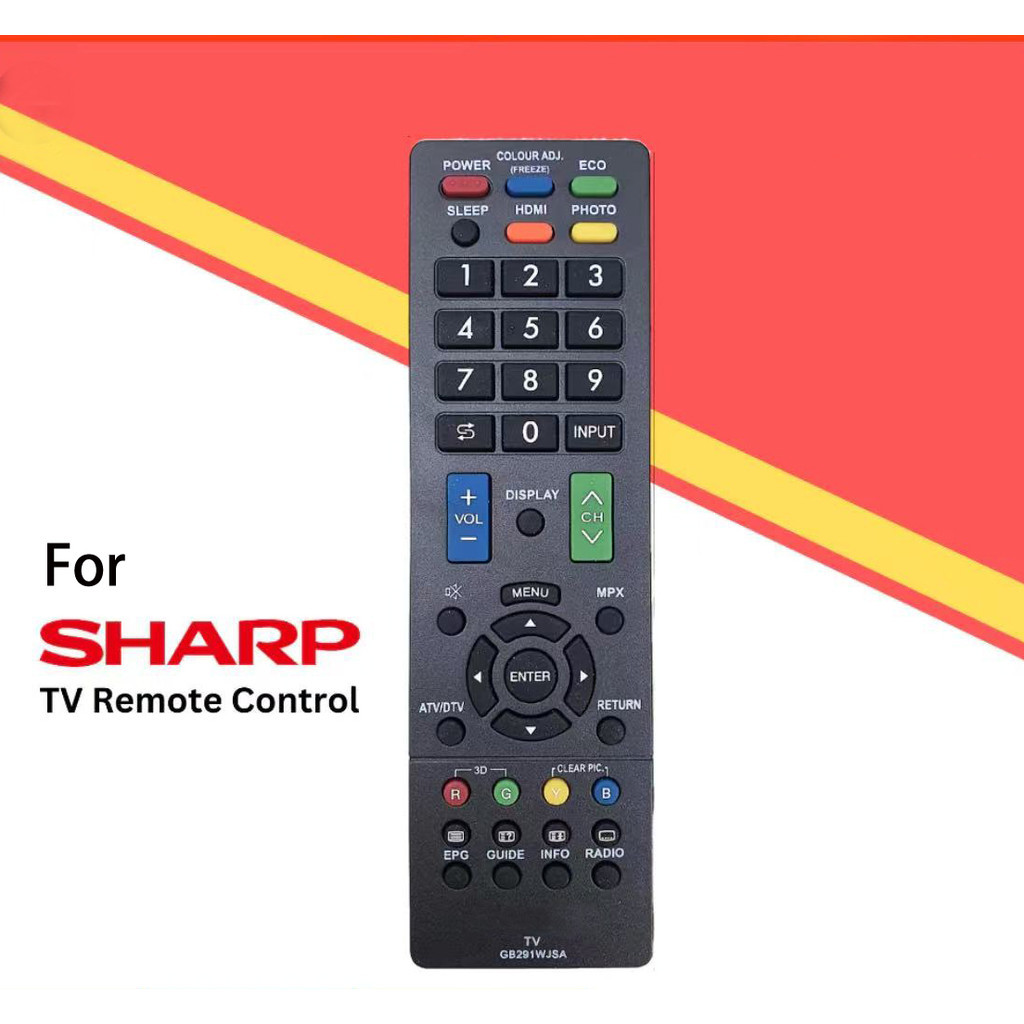 Universal Remote Control for Sharp Multi System LCD TVs | Shopee Malaysia