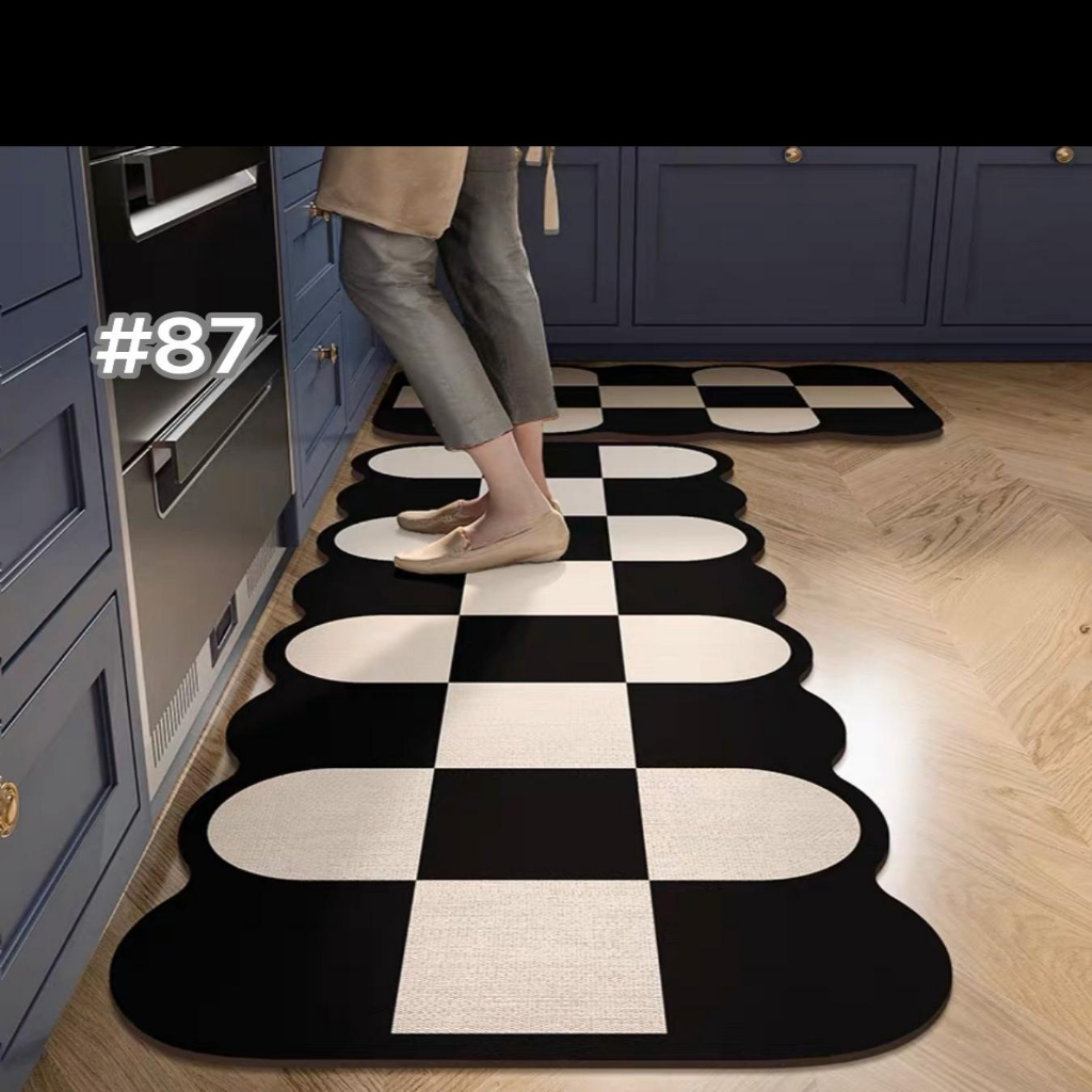 Kitchen Carpet Floor Mat Non-slip Thicken Doormat Rugs Kitchen Mats ...