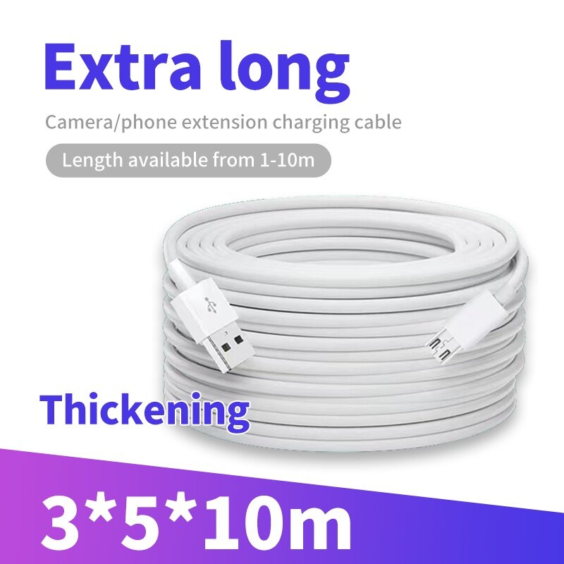 3m/5m/10m Micro USB Charging Charger Cable For Android Smart Phone ...