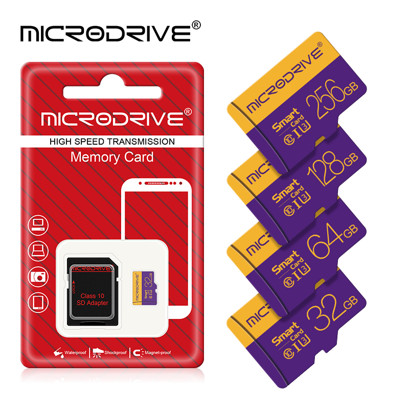 Microdrive Micro SD Card Memory Card Class 10 32GB 64GB 128GB 256GB U3 ...