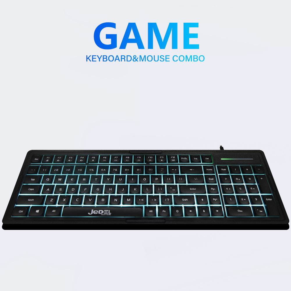 Wired Usb Office Keyboard, Color Mechanical Keyboard With Adjustable ...