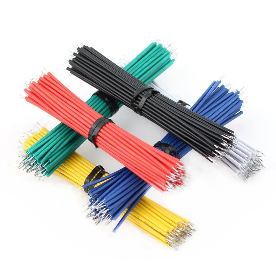 50-120PCS Tin-Plated Breadboard,PCB Solder Cable,26AWG 7.8cm Fly jumper ...