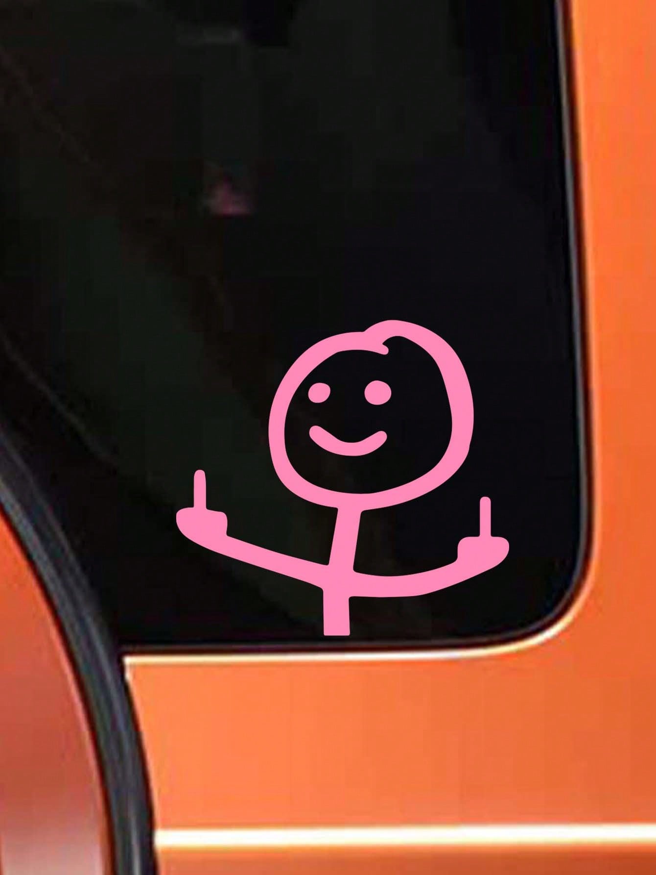 New Cute Smiley Car Window Sticker - Adds Charm to Cars, Notebooks ...