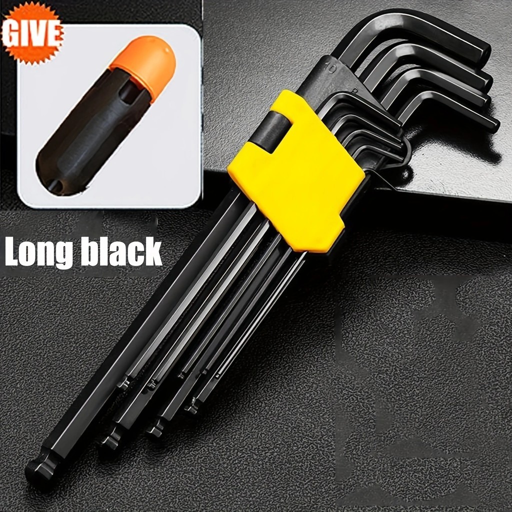 9-Piece,Hex Key Allen Wrench Set, Ball End Hex Key Set, Metric L-Wrench ...