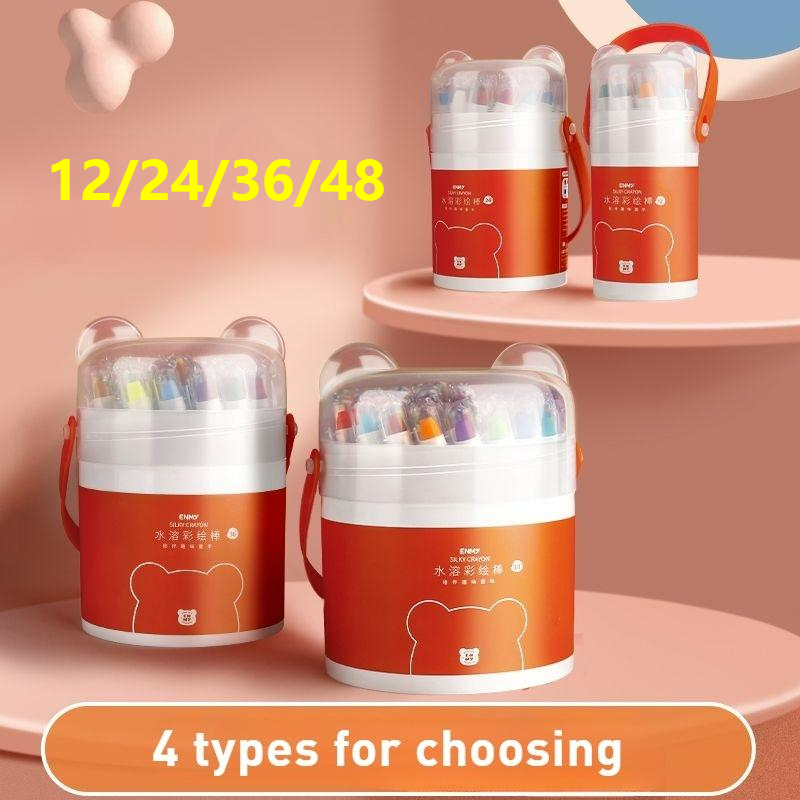 Silky Crayon for Kids Non Toxic Washable Crayon Set Oil Pastel Pen ...