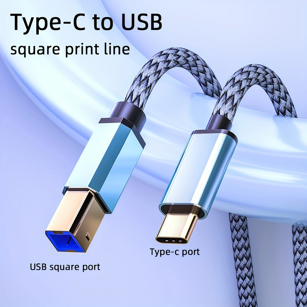 Type-c to USB Micro-B 3.0 Printer Scanning Cable Camera Epson Canon USB ...