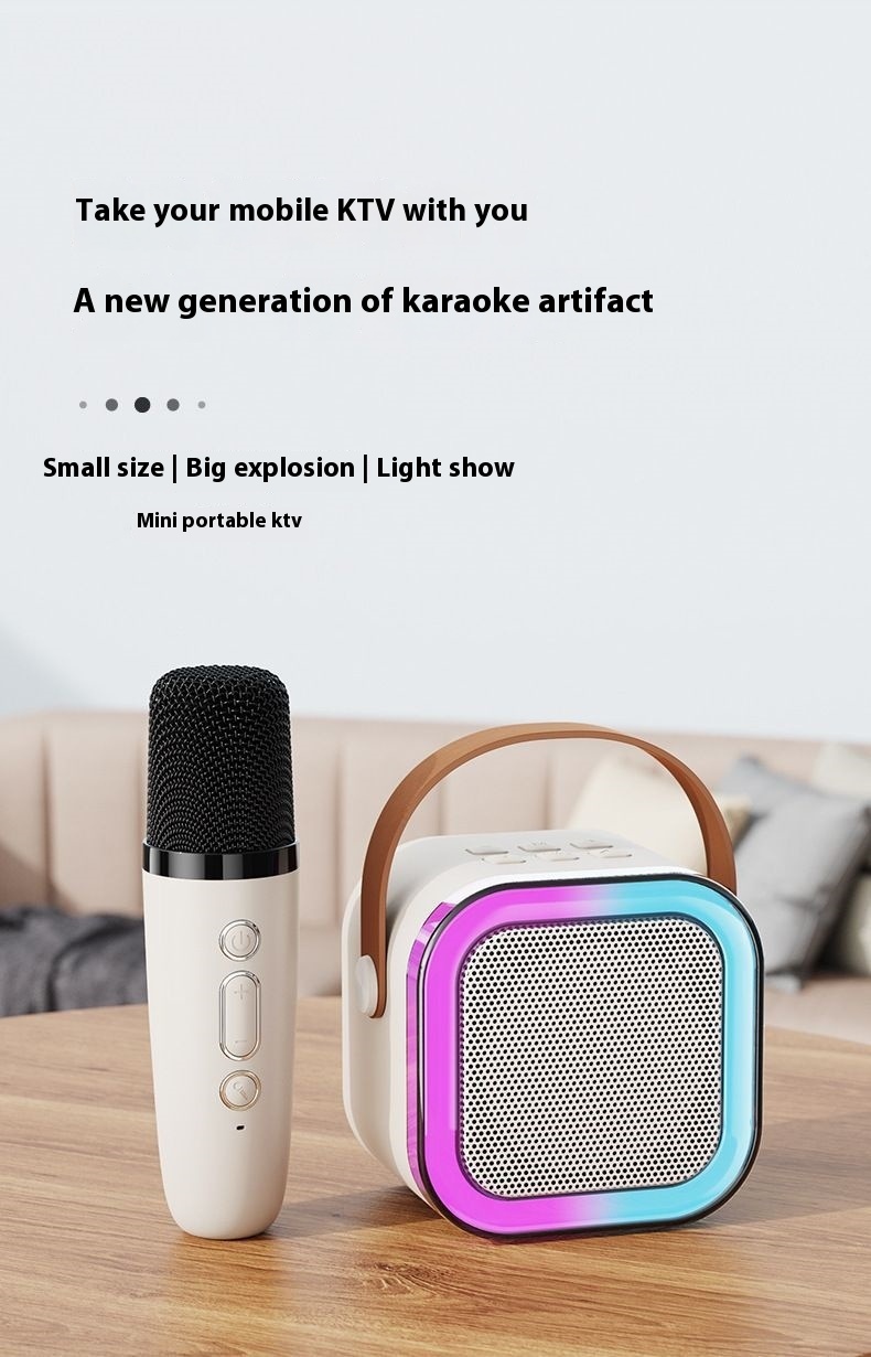 Cross-Border Hot K12 Microphone Speaker Integrated Microphone Mini Home Wireless Children's ...