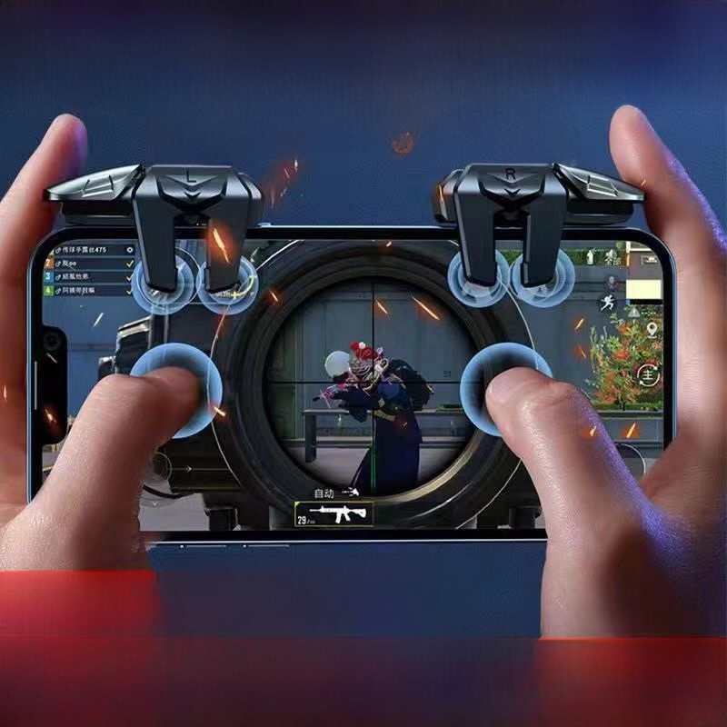 New six-finger metal chicken-eating artifact mobile phone game handle ...