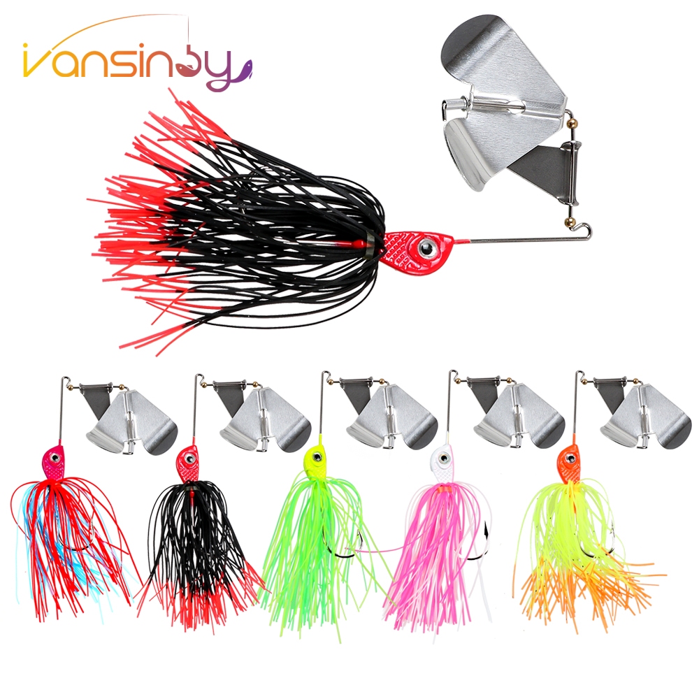 15g Micro Spoon Lure Jig Head Fishing Spinner Bait 3D Eyes 5 Colors ...