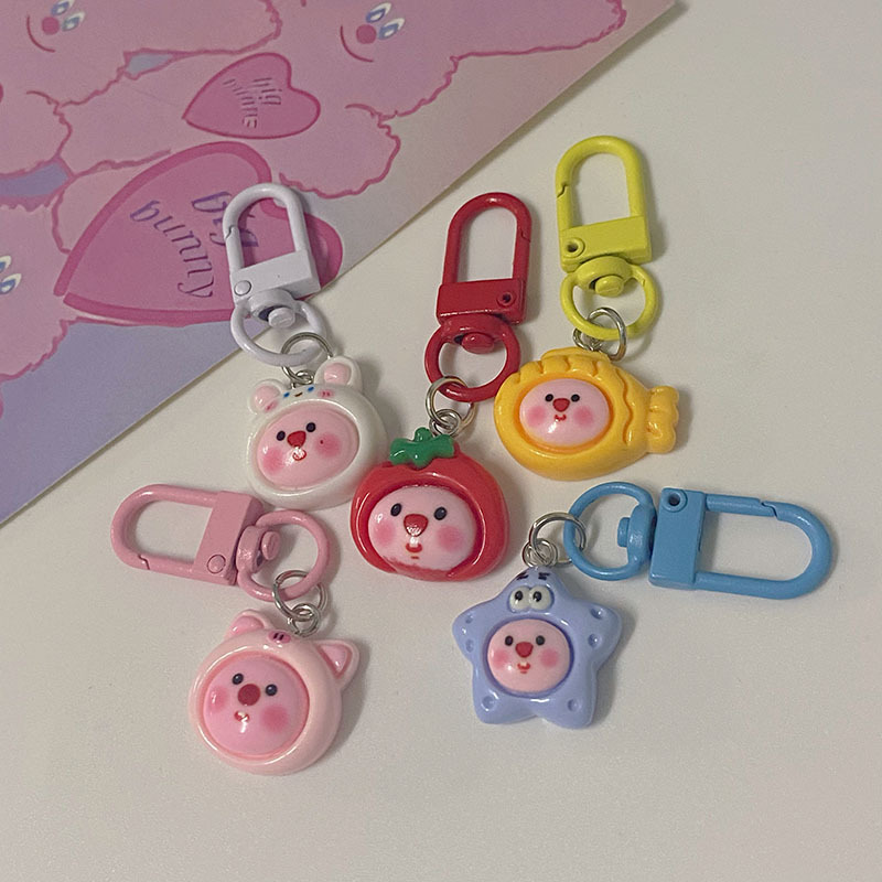 Cute cartoon Loopy pendant, sweet girl's heart, student bag pendant ...