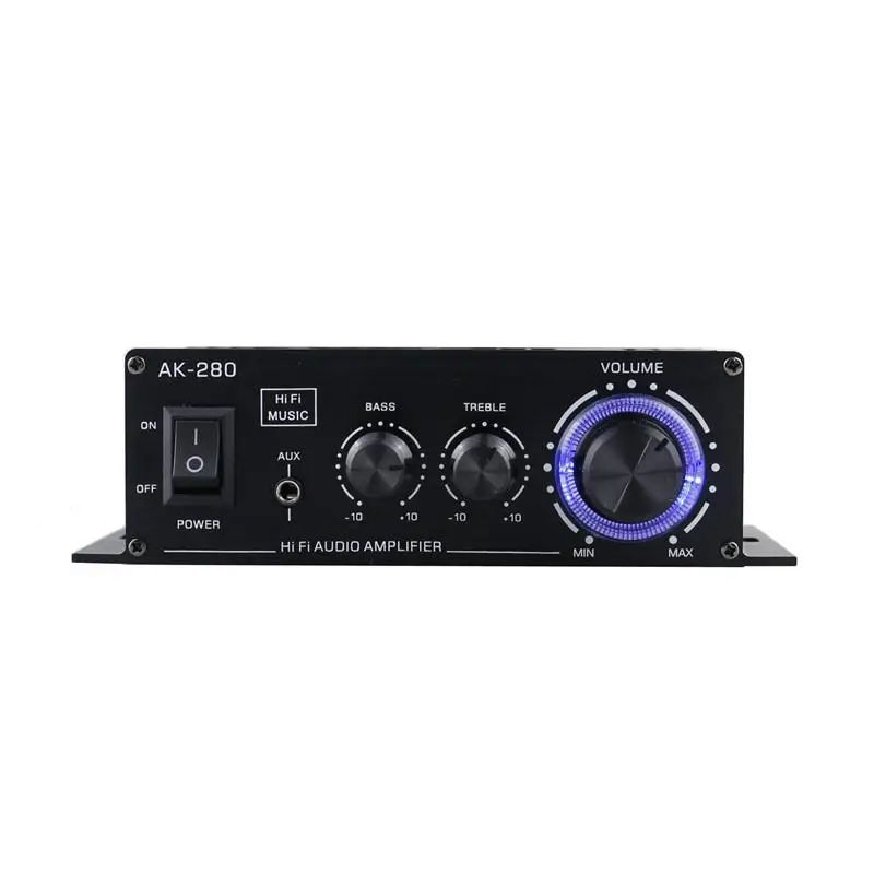 AK170 AK270 AK280 Sound Amplifier for Car home Bass 2.0 Channel Hifi ...