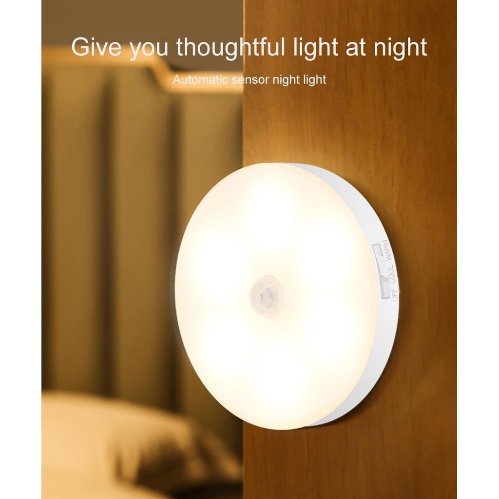 LED circular night light portable emergency light that can be held and ...