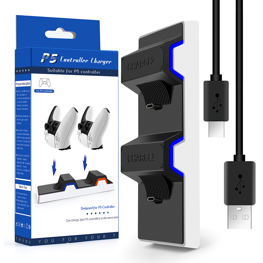 Controller Charger Charging Dock Dual Type-C plug fast charging Station ...