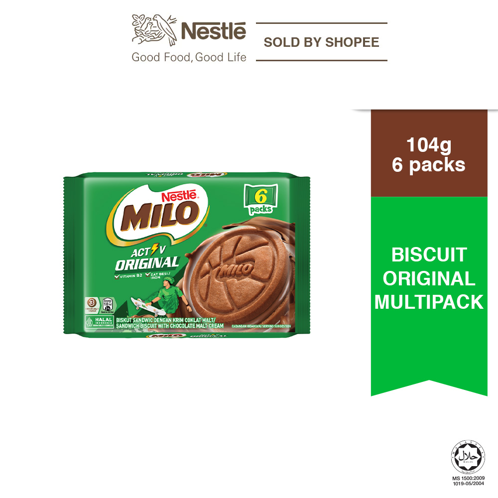 MILO Original Biscuit Multipack (6x24g) | Shopee Malaysia