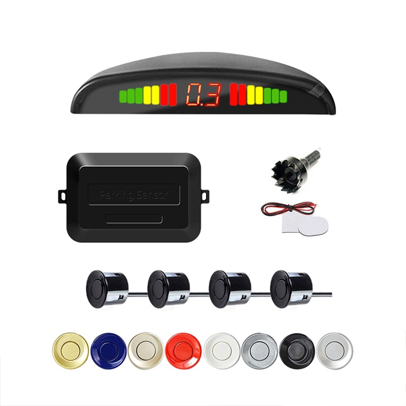 Car Parking Sensor Kit LED Didsplay 4 Sensors 22mm Reverse Radar ...