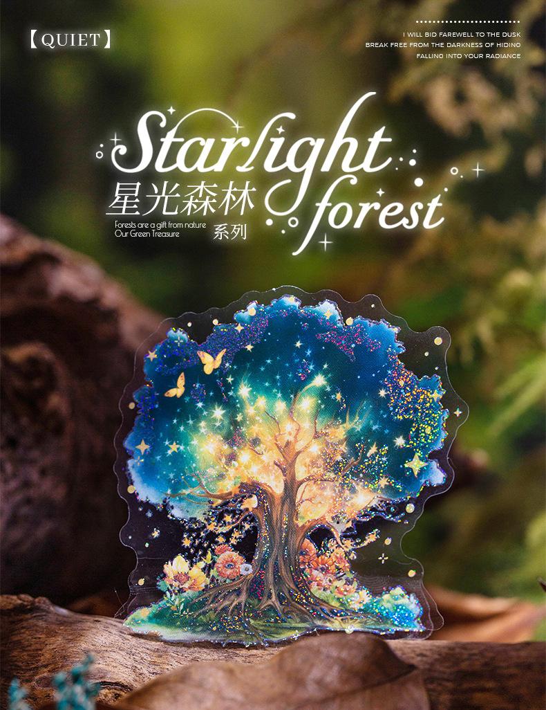 Mr.Paper Starlight Forest Milky Way Light Stickers 10pcs/Set Colorful ...