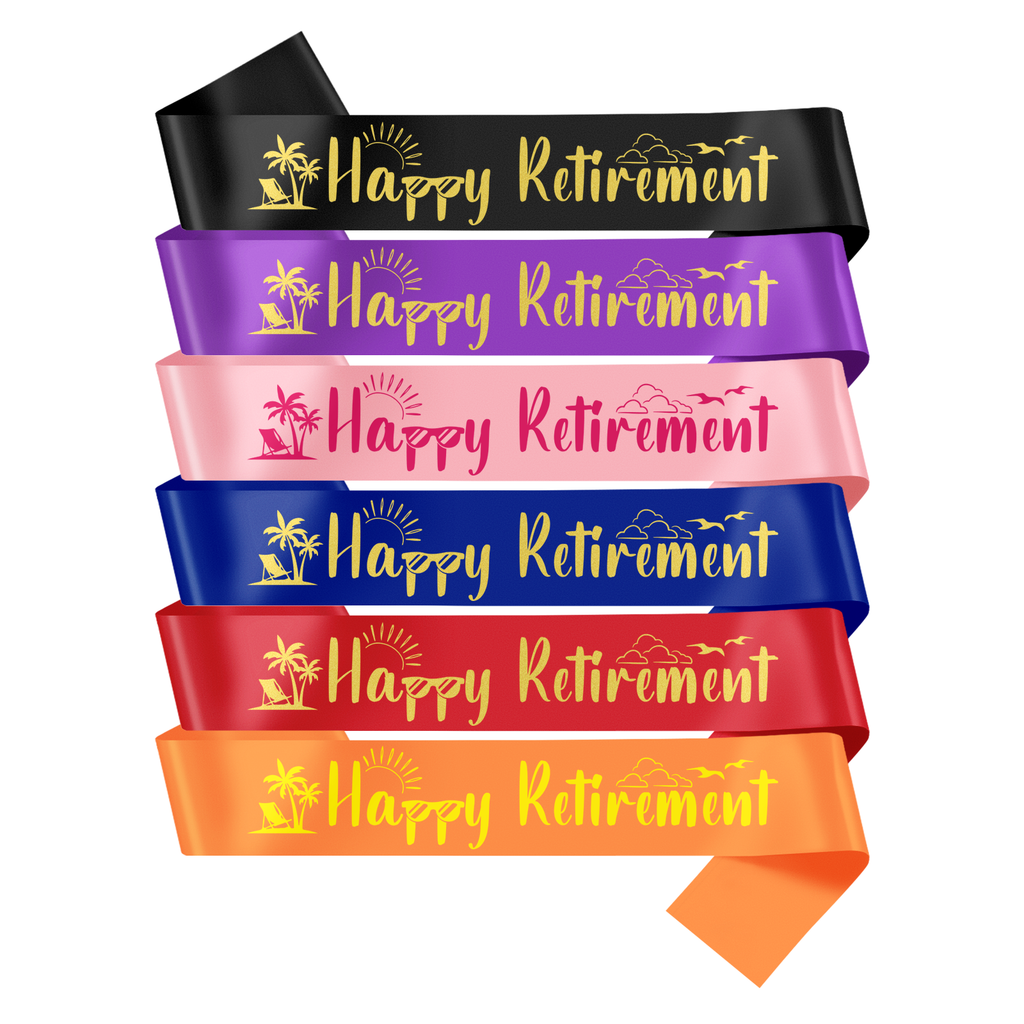 Happy Retirement Sash Party Decoration Party Favors for Retired Men and ...