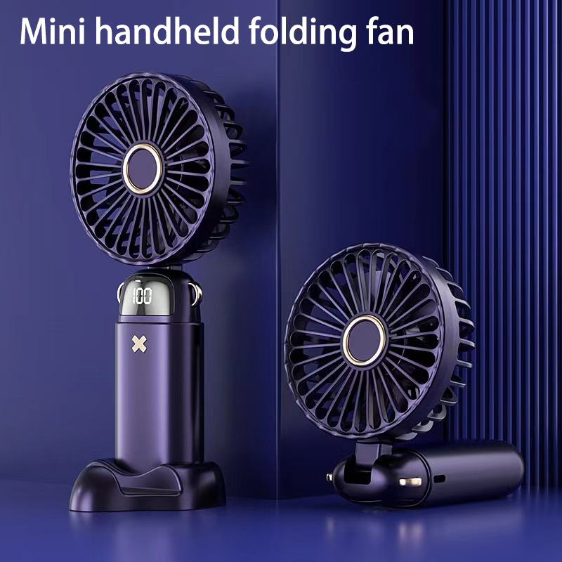 Handheld small fan USB foldable portable mini charging silent desktop ...