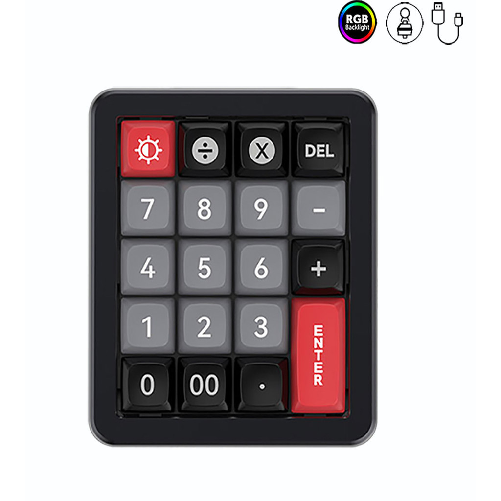 Aluminum Mechanical Numeric Keyboard Full Hot Swappable Keys RGB ...