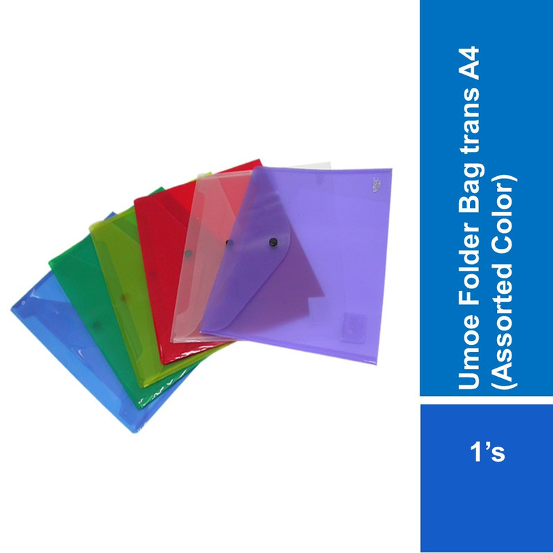 Umoe Folder Bag trans A4 (Assorted Color) | Shopee Malaysia