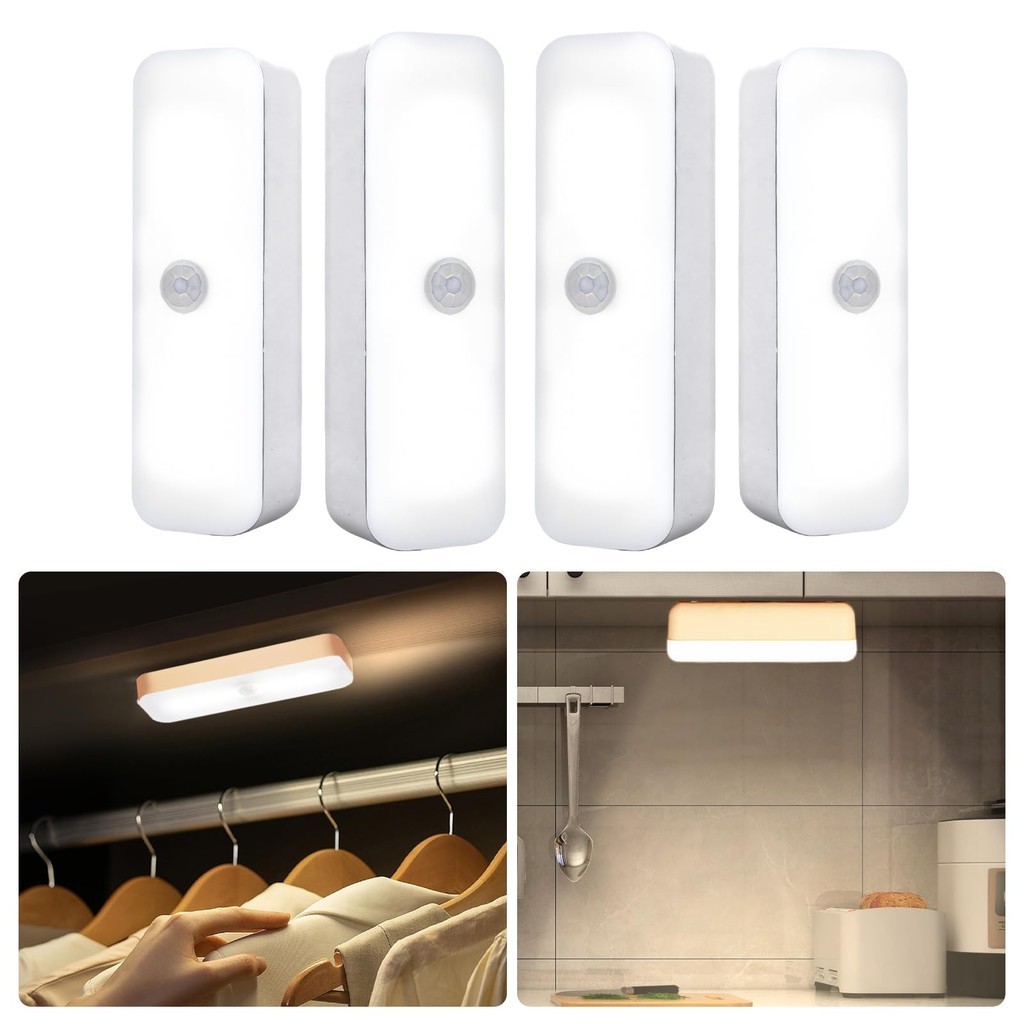 Motion sensor cabinet light, Rechargeable battery powered wireless ...