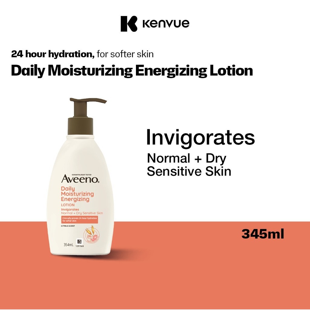 Aveeno Daily Moisturizing Energizing Lotion 354ml | Shopee Malaysia