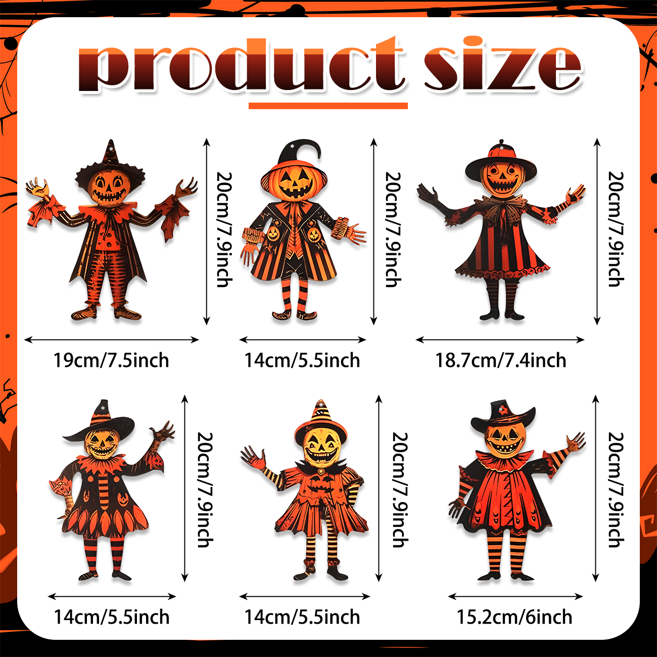 New Halloween Decorations – Vintage Garland, Tall Hanging Banner, Photo ...