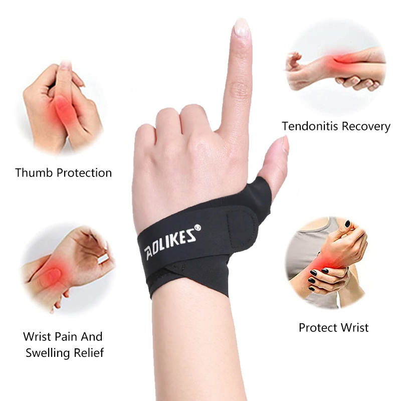 Adjustable Thumb Brace Wristband Wrist Support Strap Wrap Splint ...