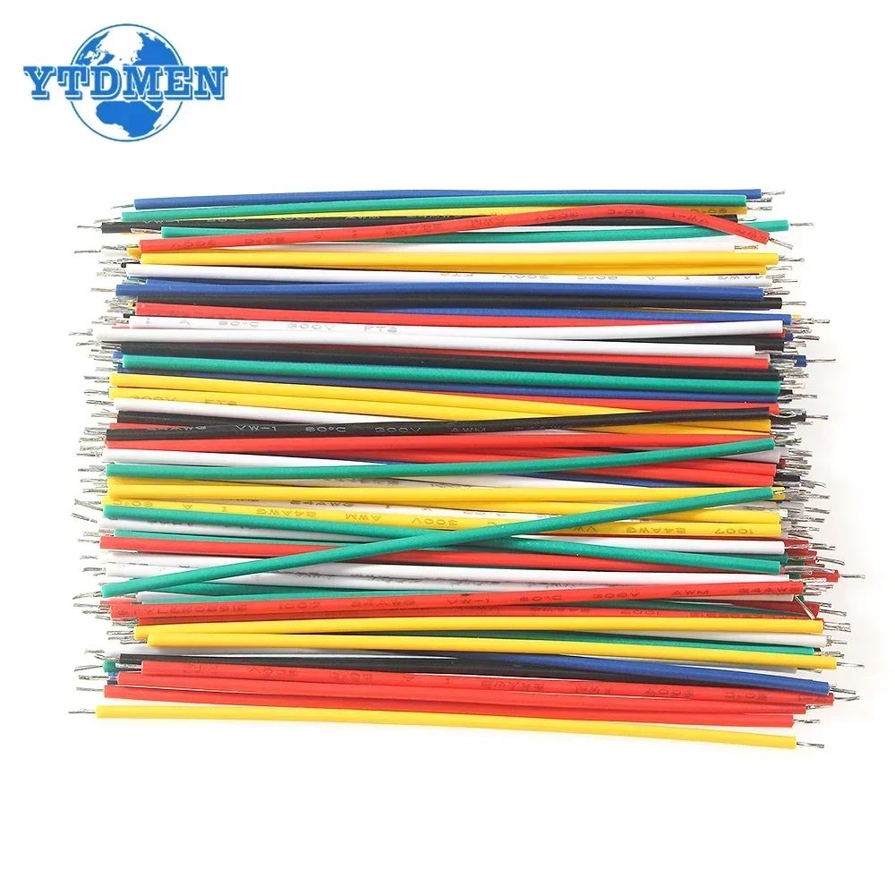 120PCS 6 Color Tin-Plated Breadboard PCB Solder Cable 24AWG / 26AWG ...