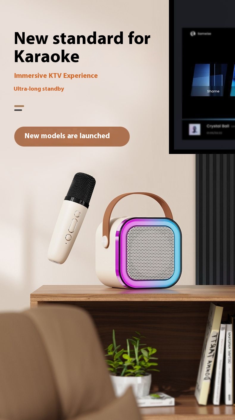 Cross-Border Hot K12 Microphone Speaker Integrated Microphone Mini Home Wireless Children's ...