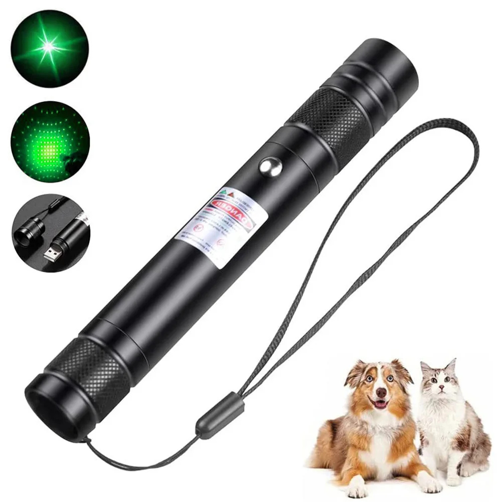 Green Laser Pointer 10000m USB Charging Built-in Battery Portable Laser ...
