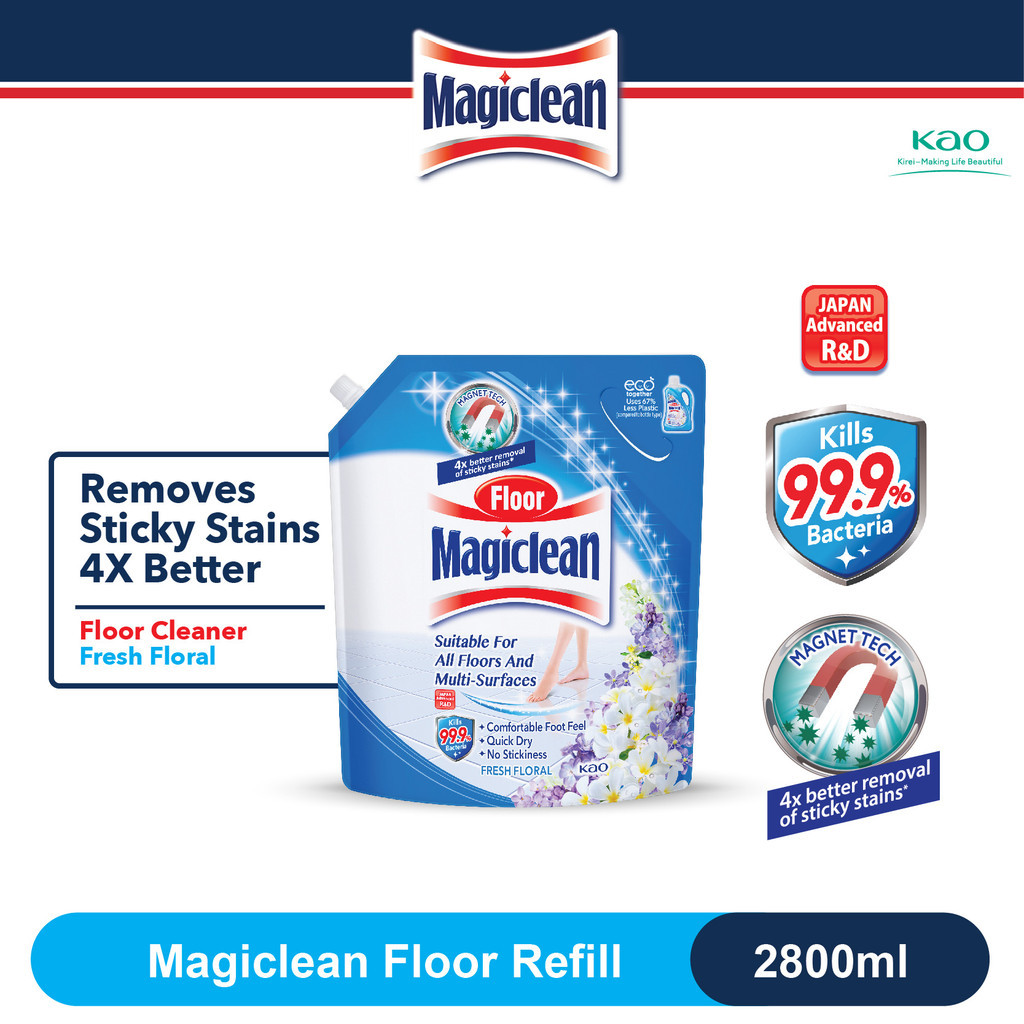 Magiclean Floor Cleaner Lavender Refill Pouch 2800ml | Shopee Malaysia
