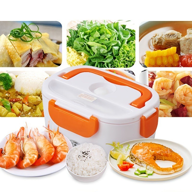110V electric lunch box, insulated and heated lunch box, self heating ...