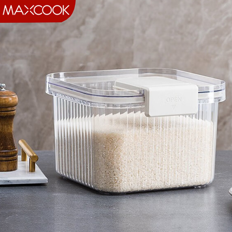 MAXCOOK 5kg White Rice Storage Box Grain Container Rice Container ...