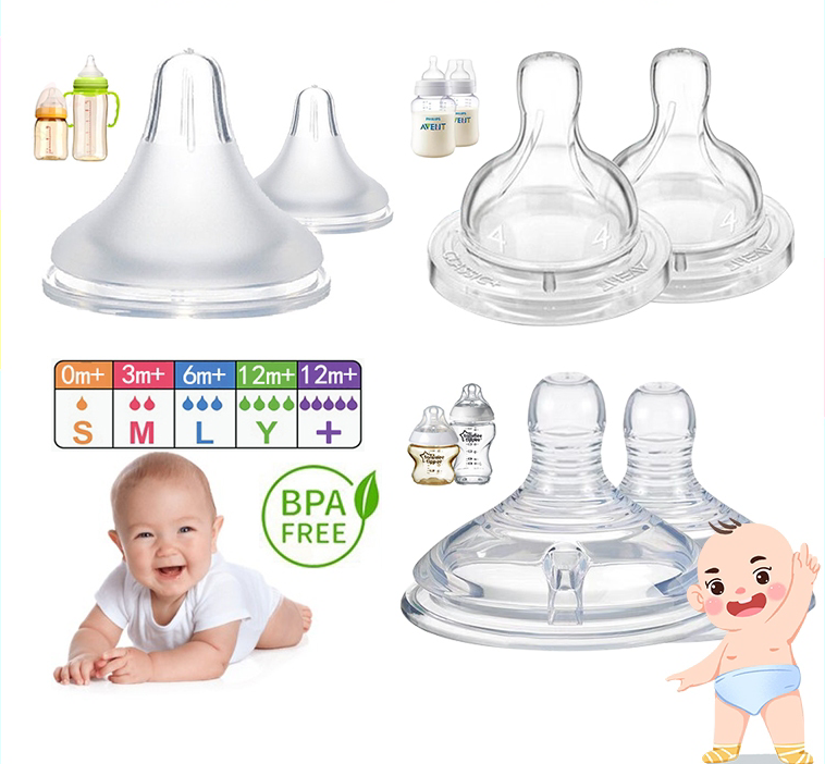 [Shopee Choice] Baby Puting Susu Soft Teat Wide Neck Bayi Botol Silicon Nipple Anti Colic ...