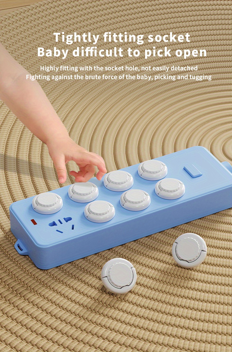 12-piece socket covers for child safety, protective against electric ...