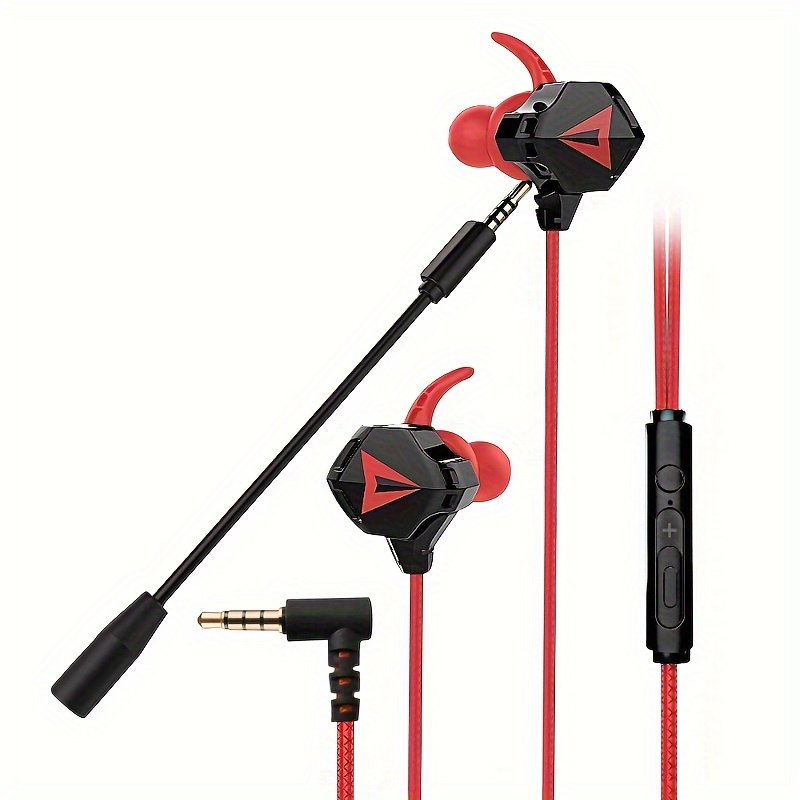 Popular in-ear gaming earphone dual microphone ergonomic earbuds ...