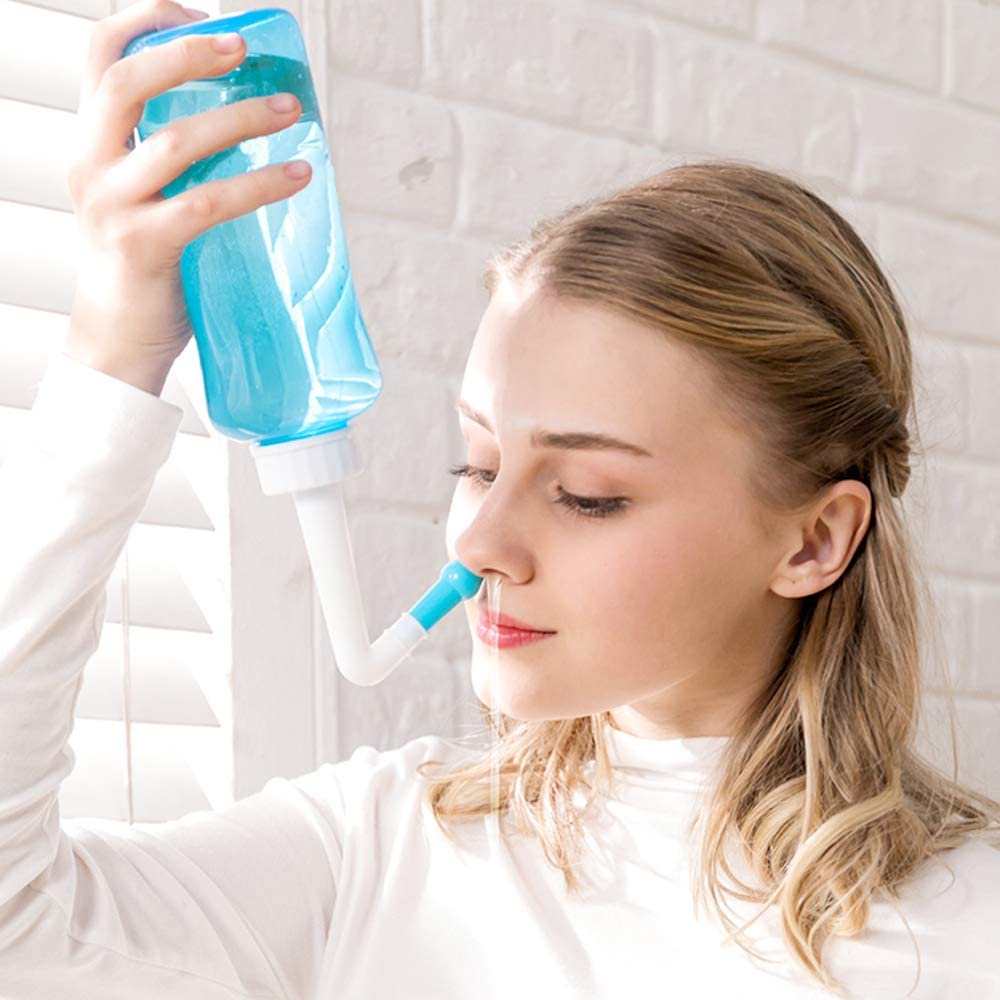 300ml/500ml BPA Free Plastic Nasal Cleansing Pot Safe and Effective ...