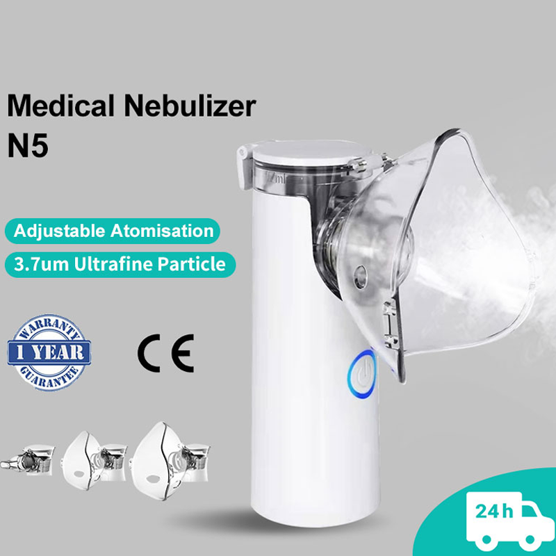 LEOYELV Mini Portable Ultrasonic Nebulizer Low Noise Handheld Medical ...