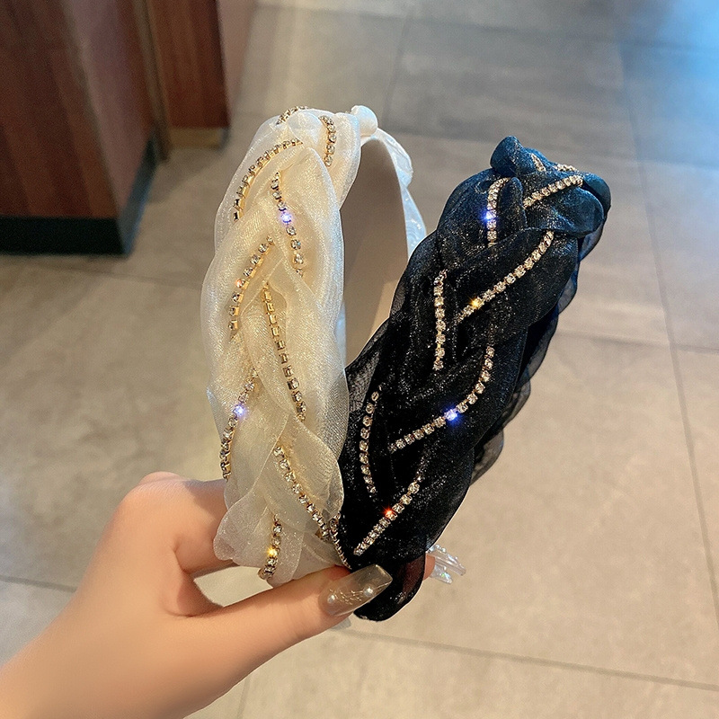 Headband Female All-Match Outing High-End Temperament High Headband ...