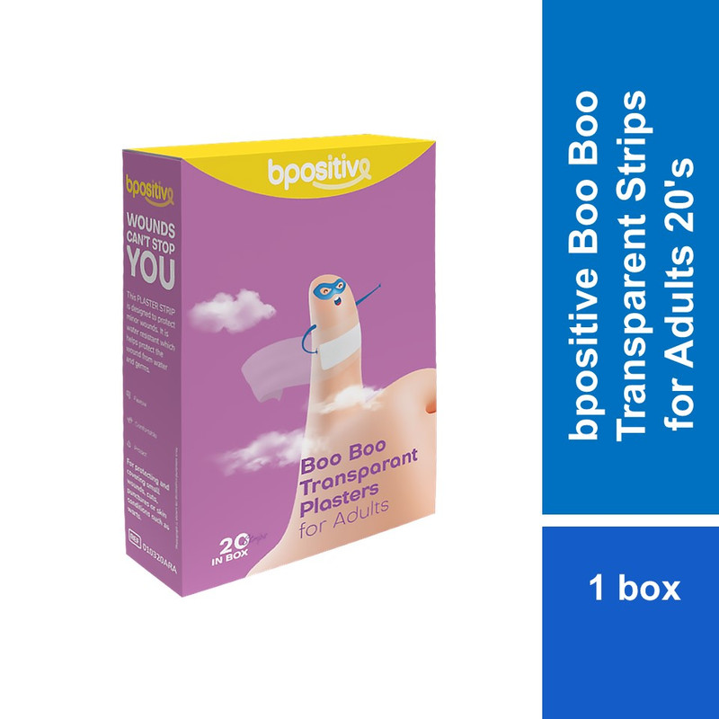 bpositive Boo Boo Transparent Strips for Adults 20's | Shopee Malaysia