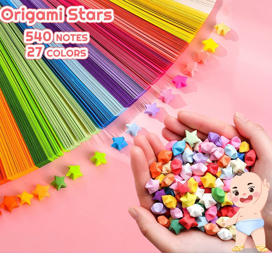 [Shopee Choice] 540PCS Star Paper Strips Lucky Star Paper Handcraft ...