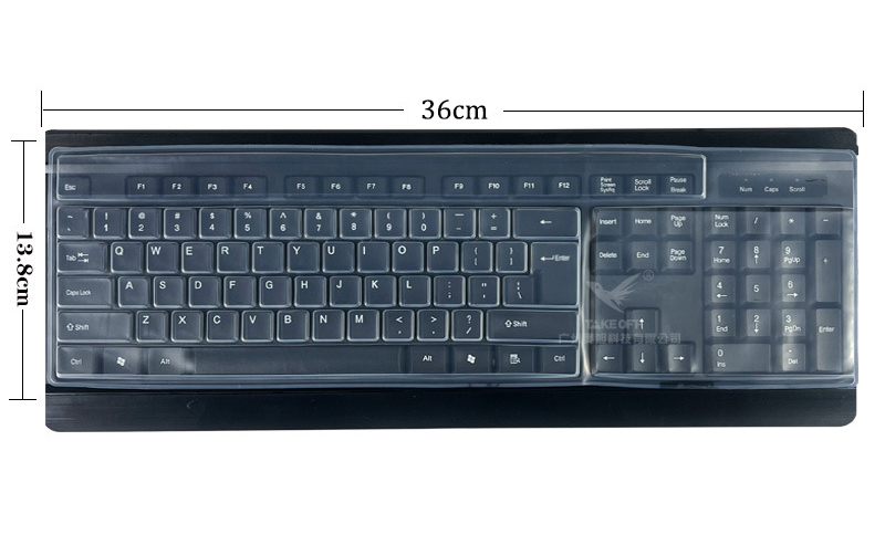 Desktop Keyboard Protector HD Silicone Dustproof Keyboard Protector ...