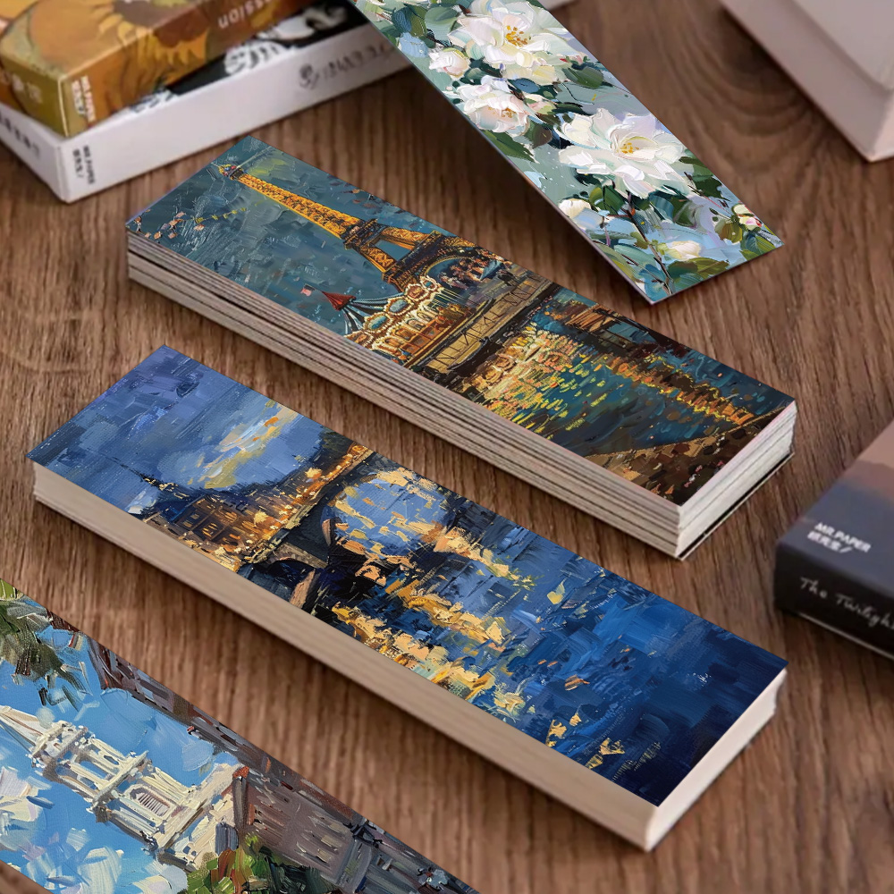 1 pa ck/30p cs painting bookmarks paper multifunctional readi ng bookmarks DIY decorative book ...