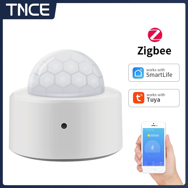 TNCE Tuya Zigbee Mini Smart PIR Motion Detector Human Body Bright Lux ...