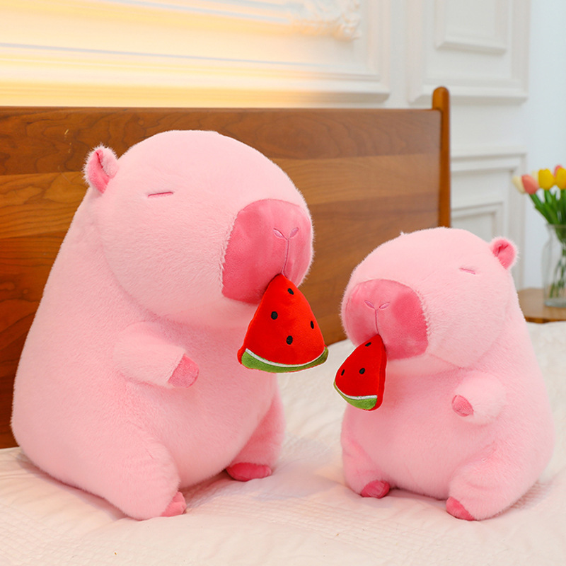 1pc Capibala Doll Pink Backpack Hamburger Capybara Bubble Doll Pull ...