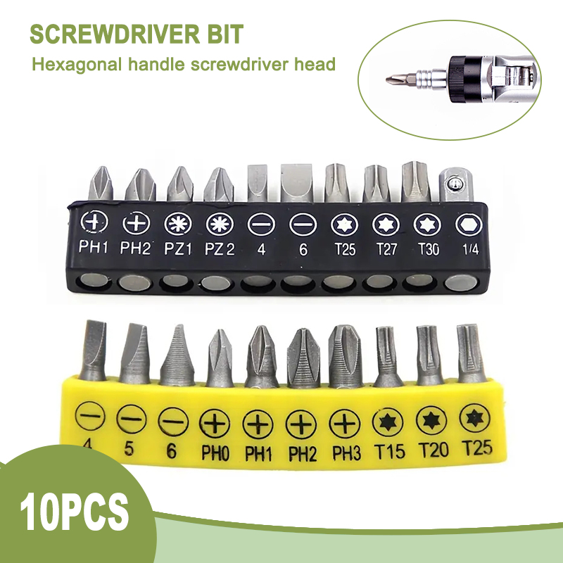 10pc Mini adhesive strip mounting screwdriver set screwdriver head ...